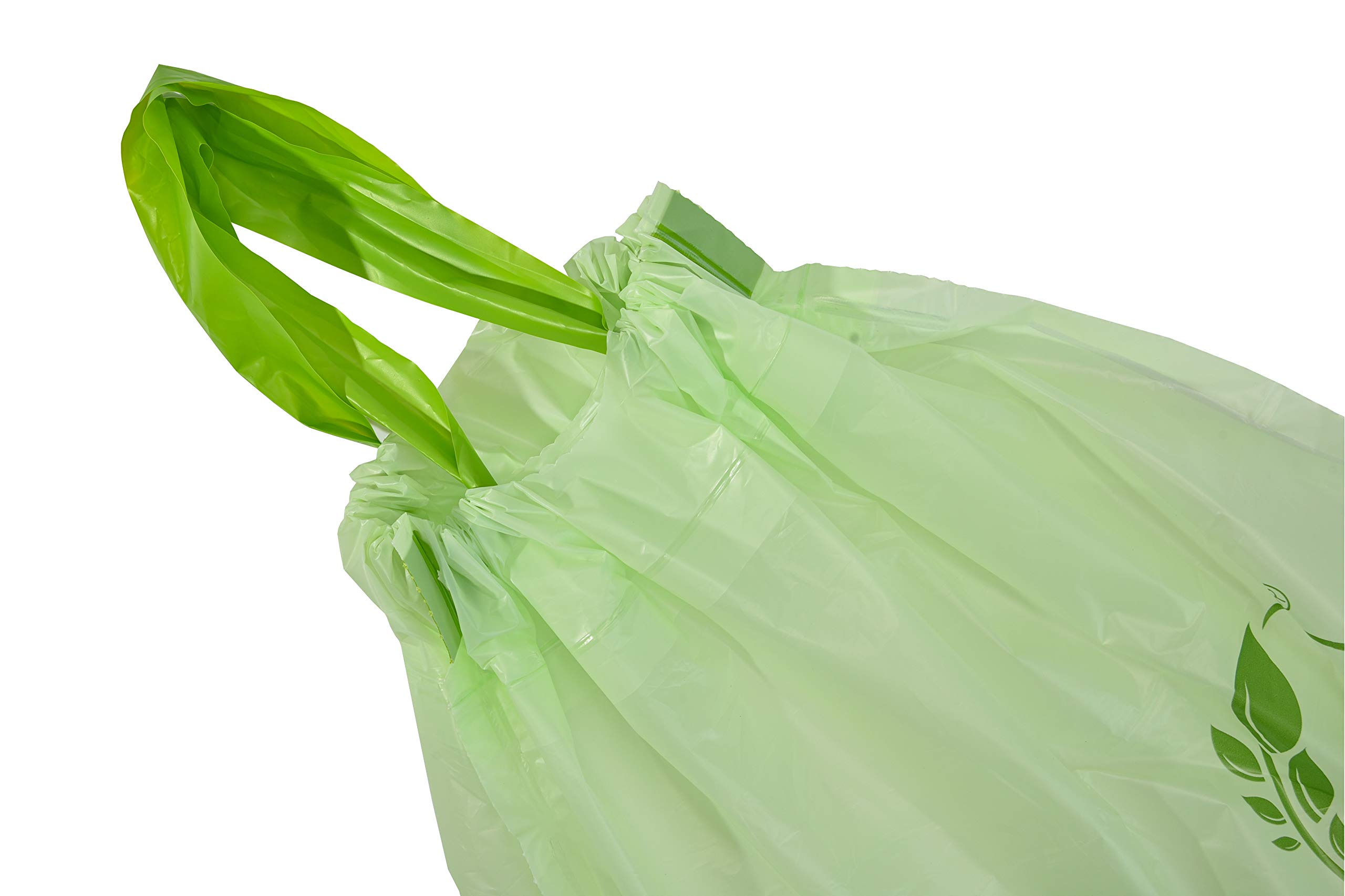 UNNI Compostable Drawstring Bags, 2.6-3.2 Gallon, 10-12 Liter, 60 Count, Heavy Duty 1 Mil, Small Food Scrap Waste Bags with Drawstring Handle, ASTM D6400, US BPI, CMA & Europe OK Compost Certified