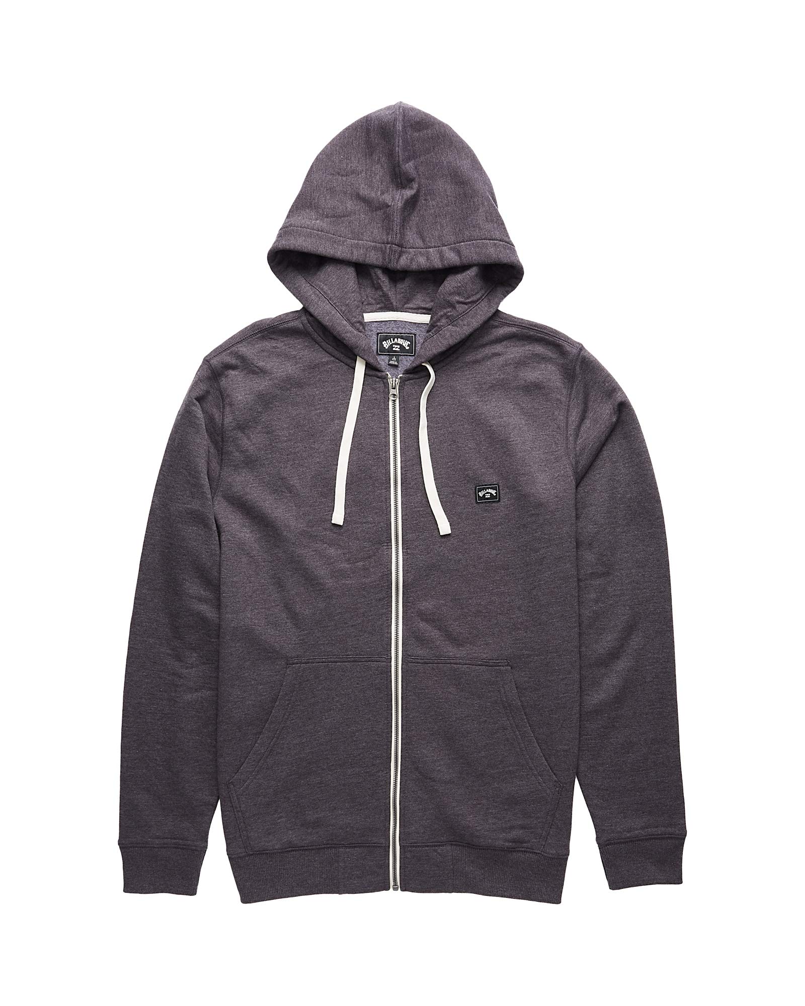 Billabong mens Classic Premium Full Zip Fleece Hoodie Hooded Sweatshirt, Black Texture, Medium US