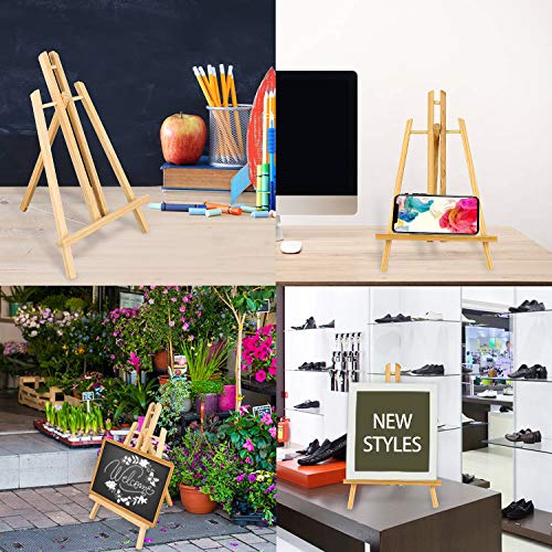 8Pack Wooden Easel,16"Easel Stand,Easel for Painting canvases, Art, Crafts, Tripod, Painting Party. (4)