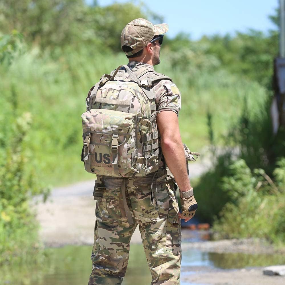 MT Military Army MOLLE 2 Tactical Assault Backpack, Rifleman 3 Day Pack, Medium Rucksack (Assault Pack UN)