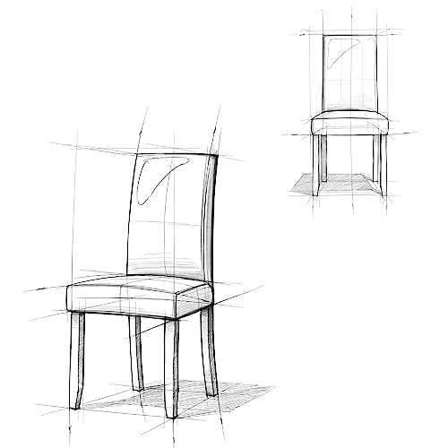 SIMPLIHOME Acadian Parson Dining Chair (Set of 2), Distressed Saddle Brown Faux Leather and SOLID WOOD, Square, Upholstered, For the Dining Room, Transitional Modern