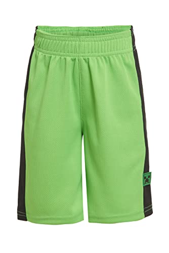 Minecraft Boys Creepers 3 Piece T-Shirt Tank Top Short Set (Black, 5-6)