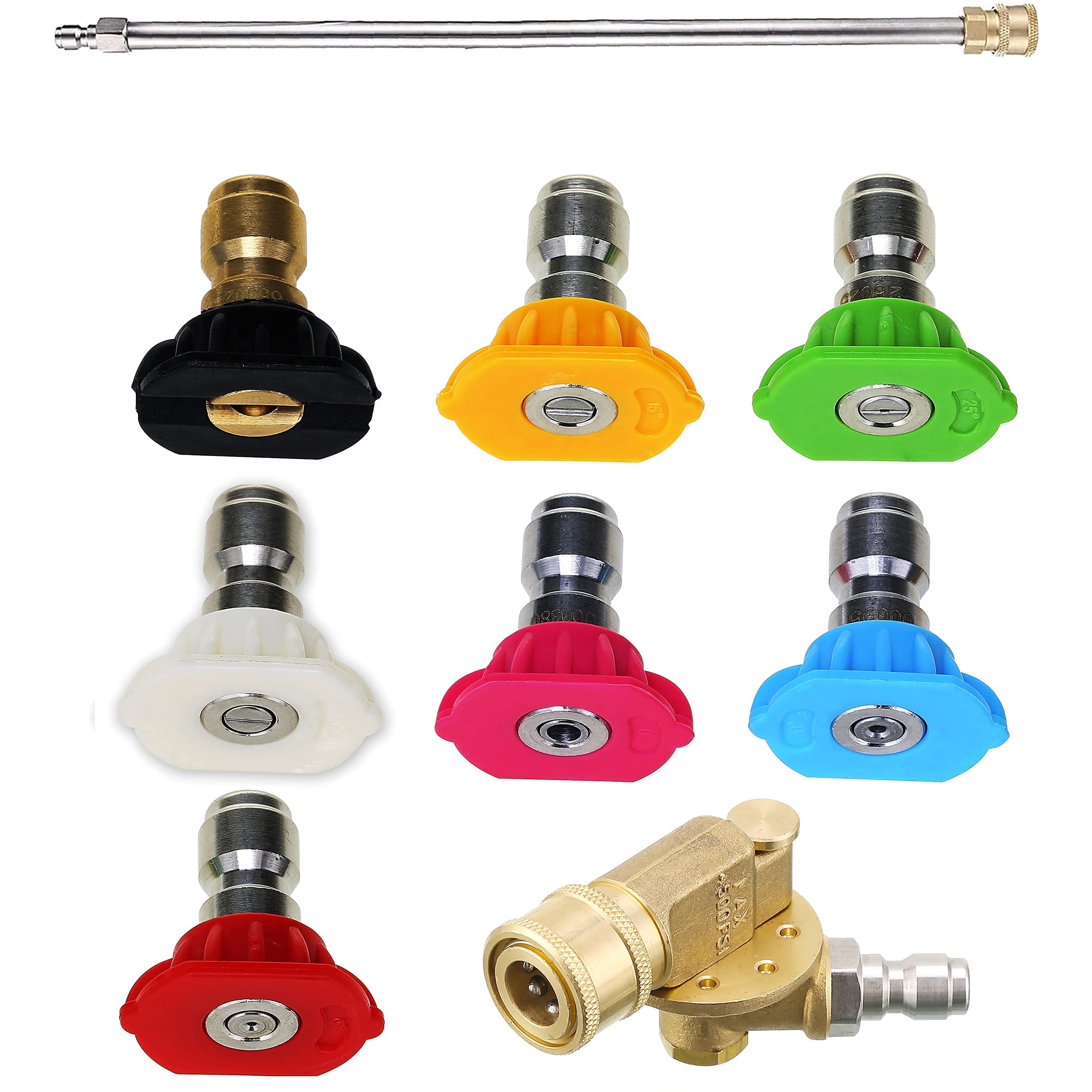 M MINGLE Pressure Washer Extension Wand, Pressure Washer Accessories Kit, 1/4 inch