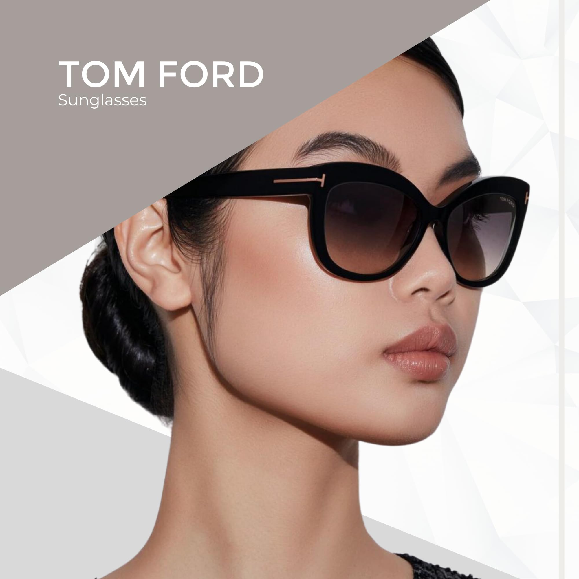 Tom Ford FT0367 River 01D 57MM Shiny Black/Gold/Grey Gradient Polarized Square Sunglasses for Men + BUNDLE with Designer iWear Eyewear Kit