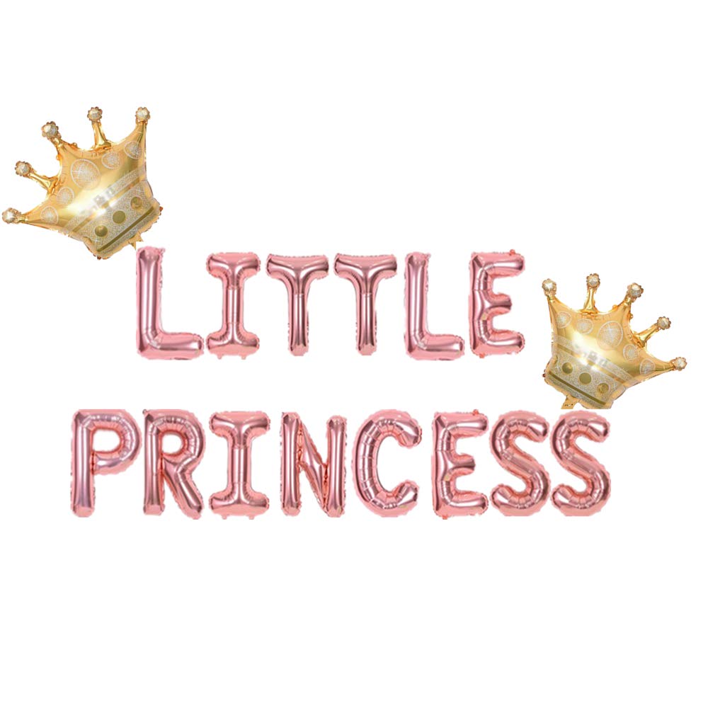 JeVenis Little Princess Baby Shower Decoration - Princess Balloon & Party Supplies for Birthday & Kids' Party