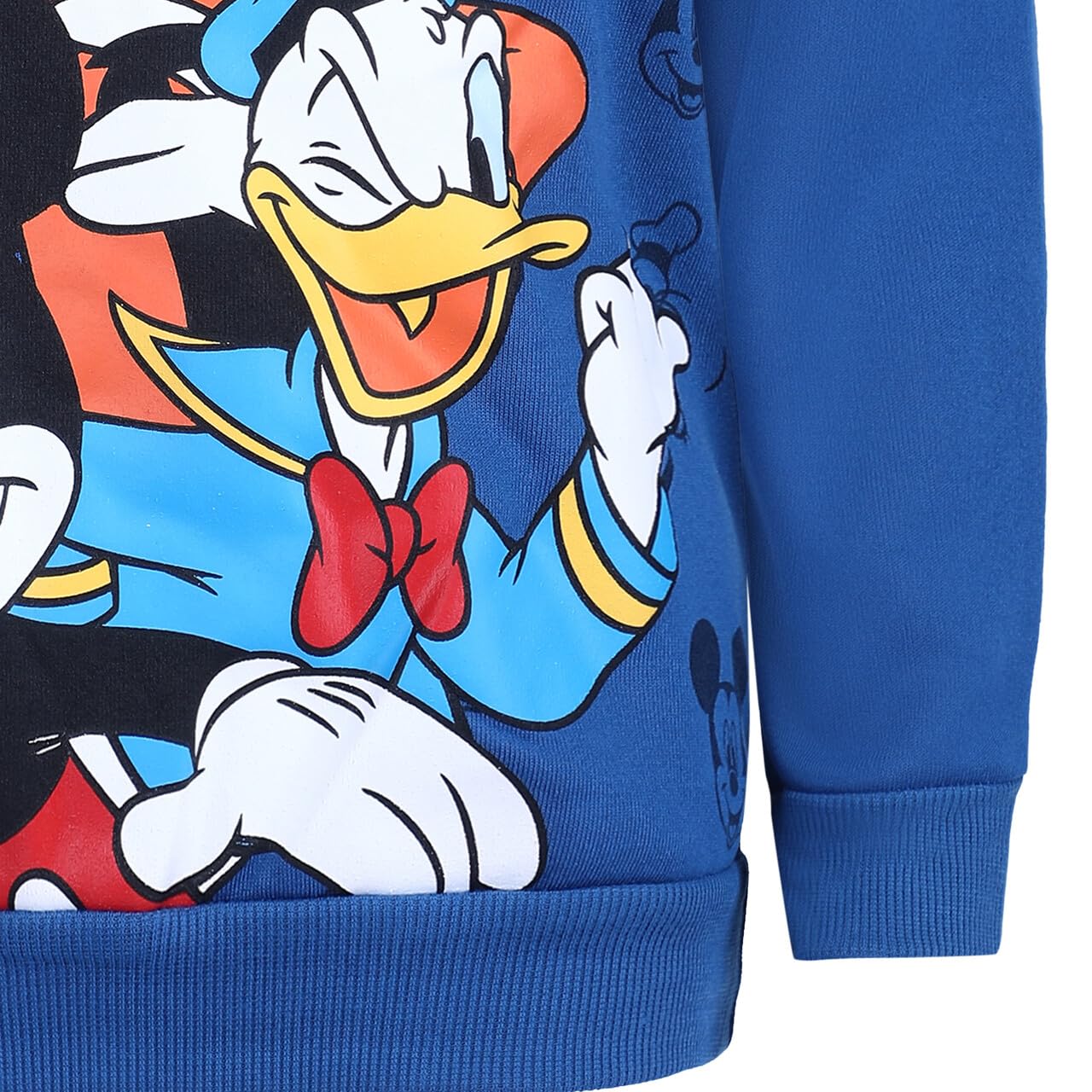 Disney Mickey Mouse, Goofy and Donald Duck Boys Pullover Hoodie for Toddler, Little and Big Kids Blue