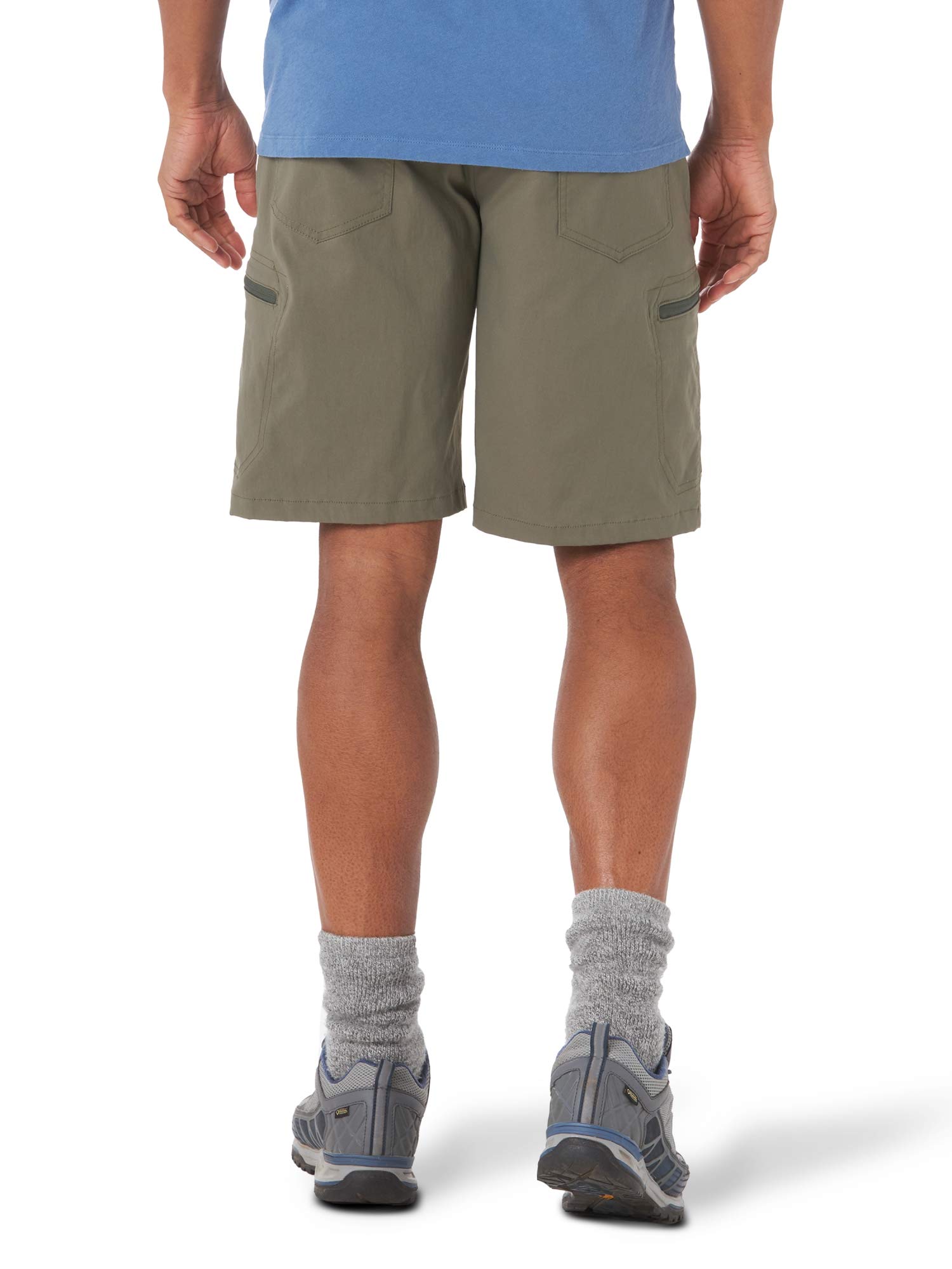 Wrangler Authentics Men's Performance Comfort Flex Cargo Short, Earth Green, 42