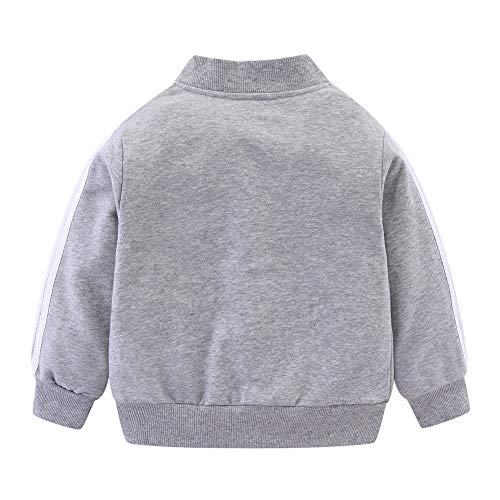 Mud Kingdom Little Boys Jogger Suits Casual Long Sleeve Orange Size 7-8