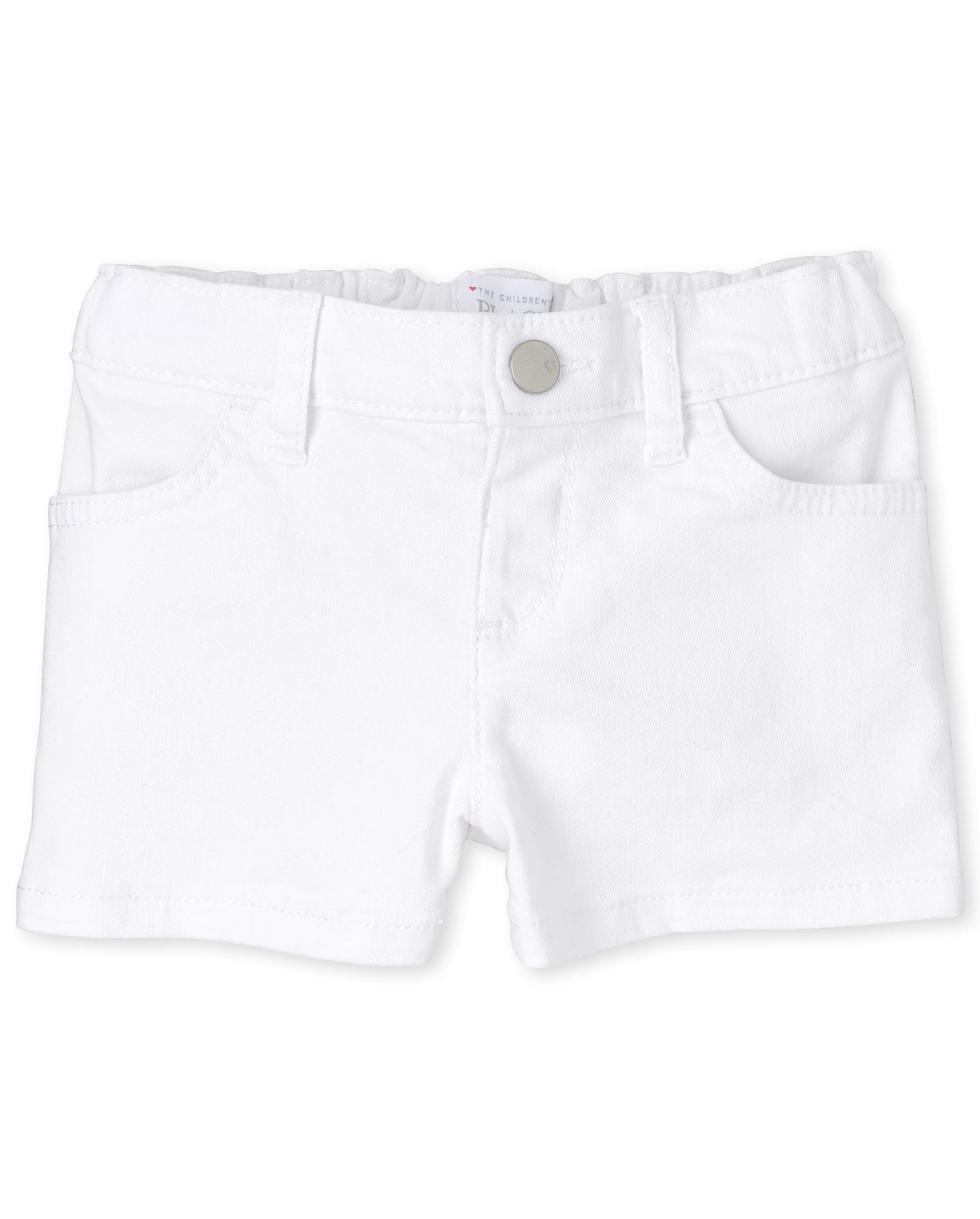 The Children's Place,Denim Shorts,White,4T