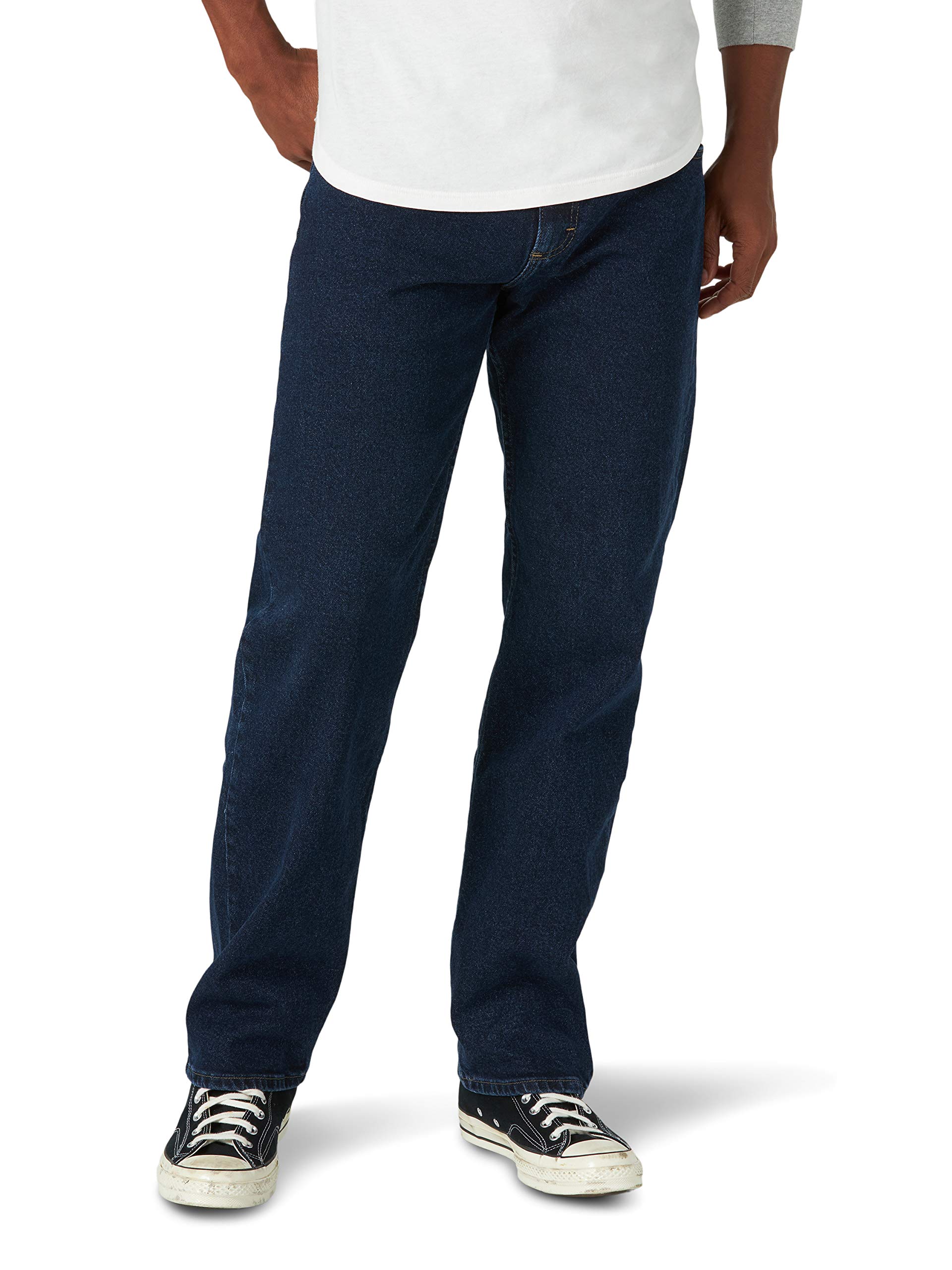 Wrangler Authentics Men's Classic 5-Pocket Relaxed Fit Flex Jean Midnight Flex 48W x 32L