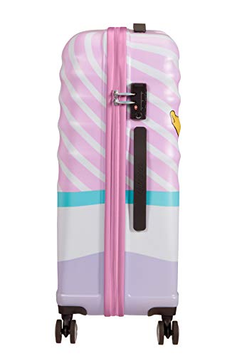 American Tourister suitcases Unisex Adult Spinner M (67 cm-64 L), Multicolour (Daisy Pink Kiss)