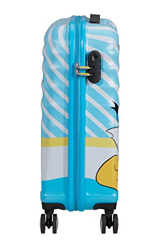 American Tourister Unisex Adult Spinner S (55 cm-36 L), Multicolour (Donald Blue Kiss)
