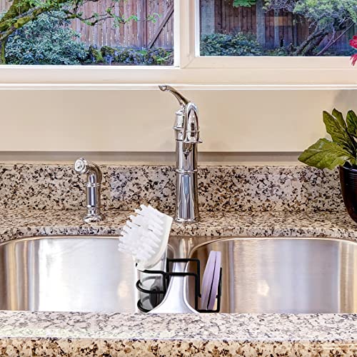 Dish Wand Holder Sink Brush Holder Dish Brush Holder Dish Scrubber Holder for Kitchen Sink (2 Pieces)
