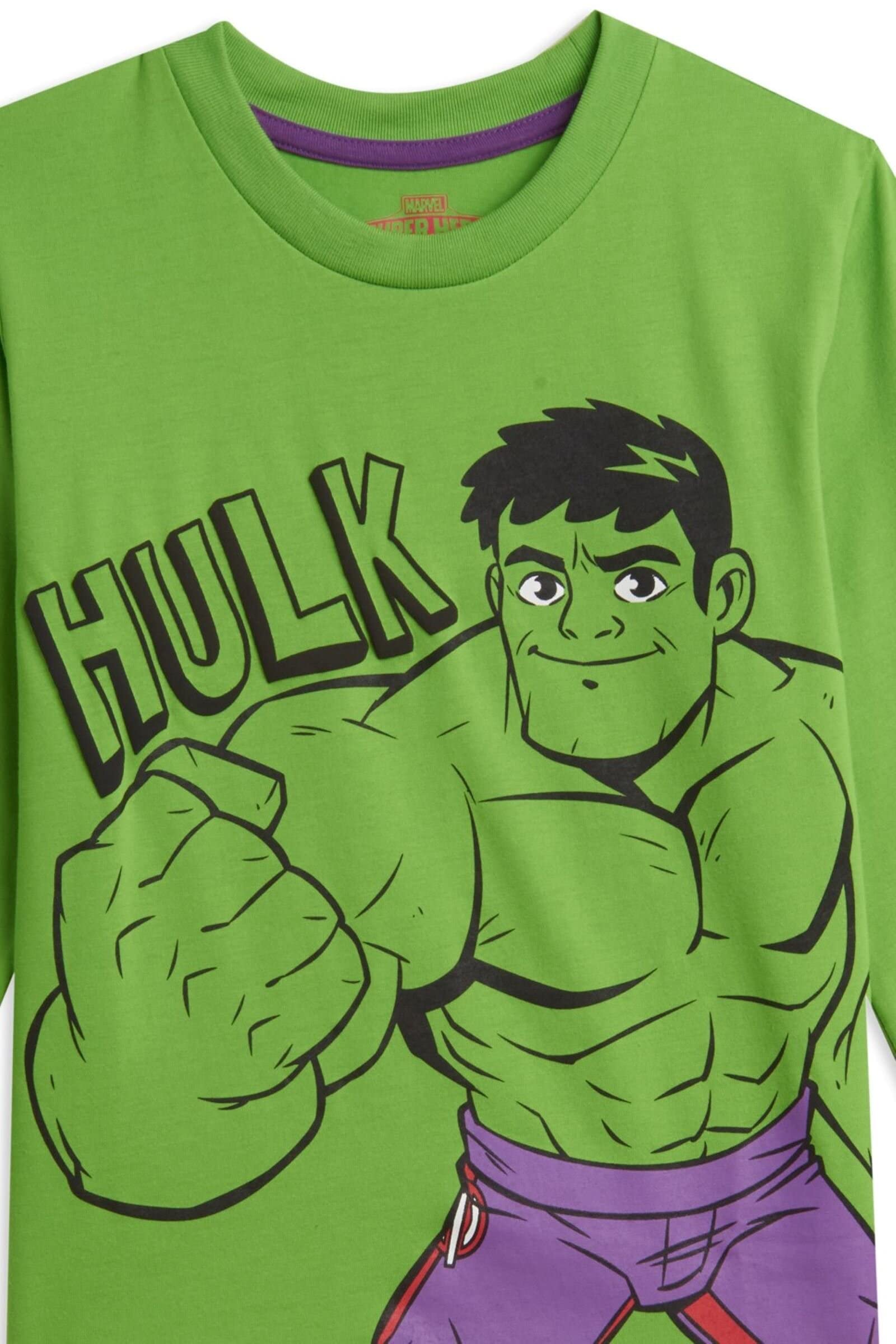 Marvel Avengers Hulk Black Panther Spider-Man Little Boys 3 Pack T-Shirts Multicolored 7-8