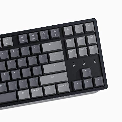 Keychron K8 Wireless Bluetooth/USB Wired Mechanical Keyboard, Hot-swappable Tenkeyless 87 Keys RGB LED Backlit Gateron Blue Switch N-Key Rollover, Aluminum Frame for Mac and Windows