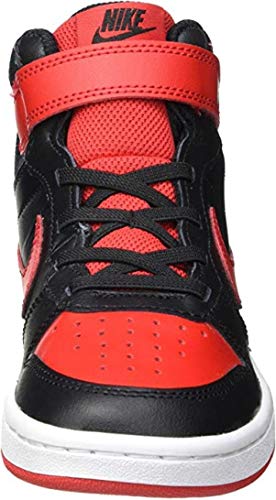 Nike Court Borough Mid 2 (Little Kid) Black/University Red/White