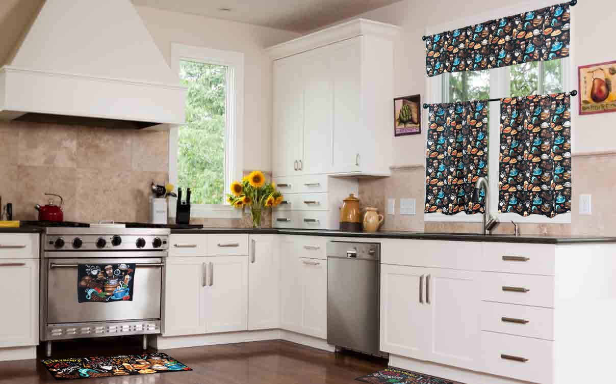 UpNUpCo Artistic Beautiful Anti Fatigue Kitchen Floor Mat - Unique Floor Mats - Pain Relief Padded Kitchen Mats - Floor Mats For In Front Of Sink - Memory Foam 47" X 17.5" X 10mm Coffee