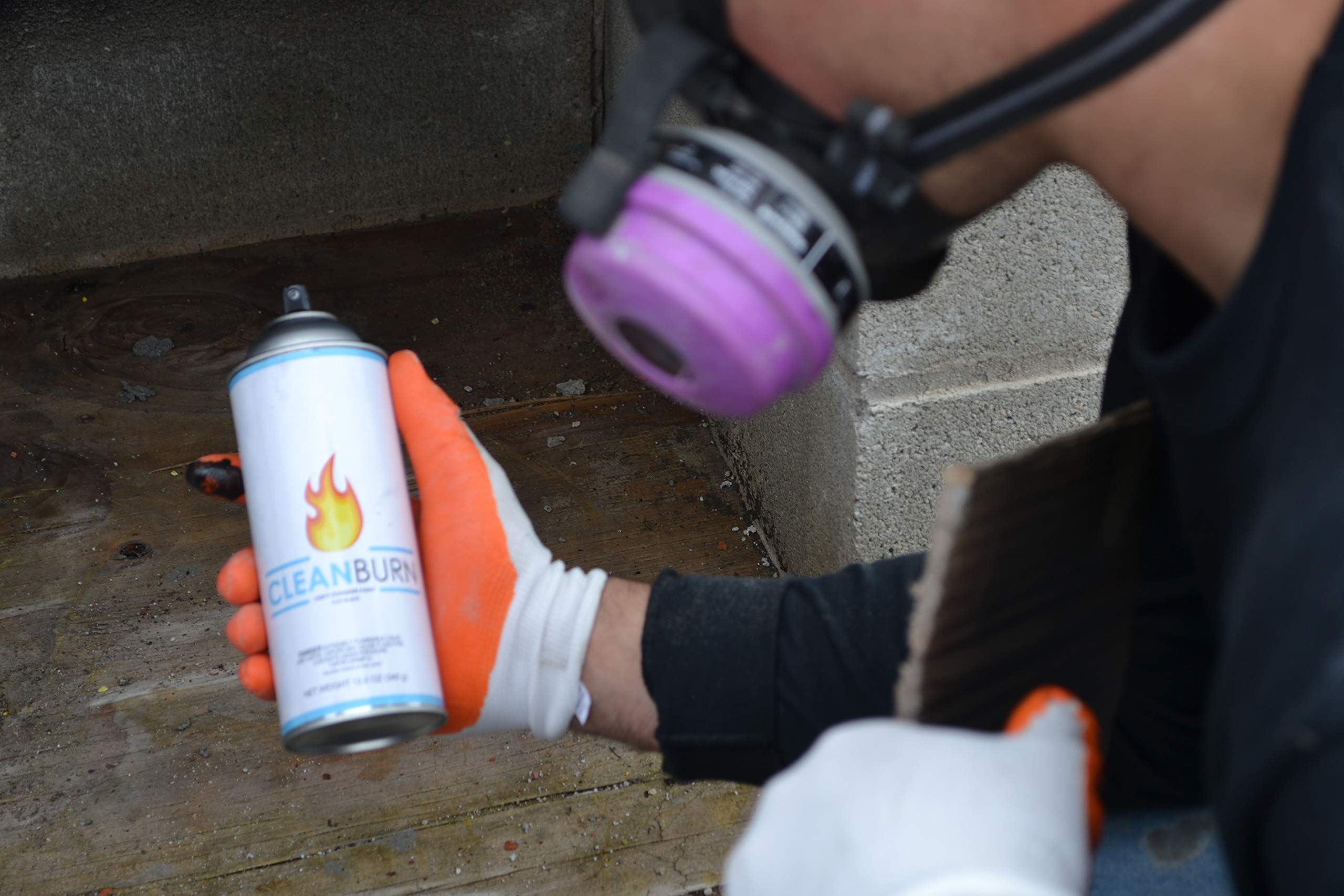 CleanBurn High Heat Stove Paint - Ideal for Stoves, High Temp Black Spray Paint with Flat Finish