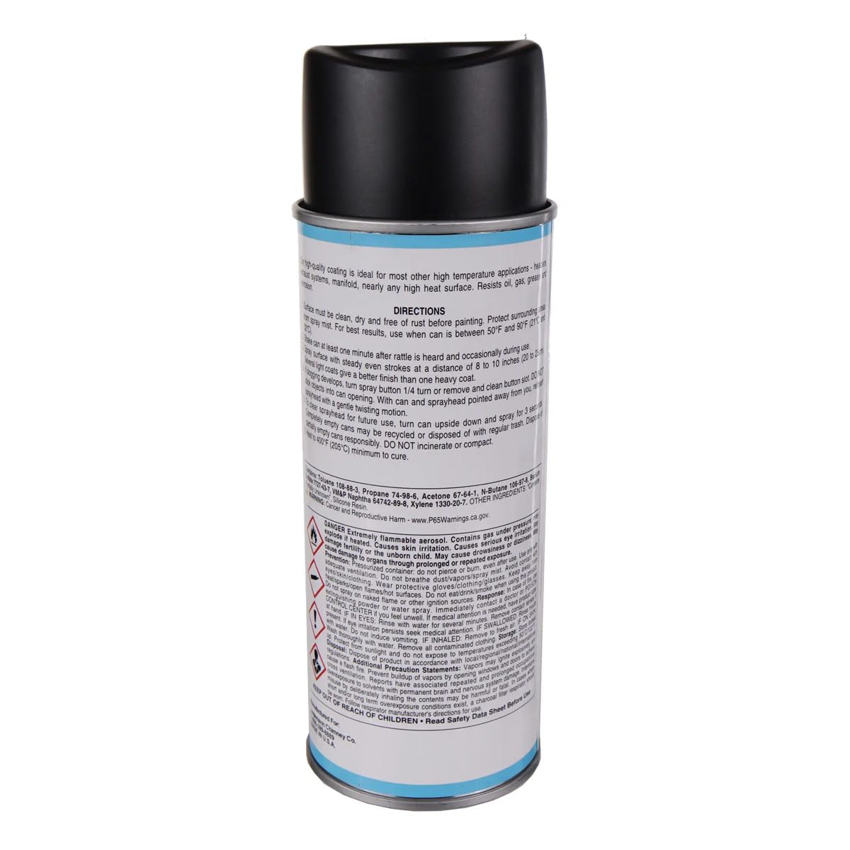 CleanBurn High Heat Stove Paint - Ideal for Stoves, High Temp Black Spray Paint with Flat Finish