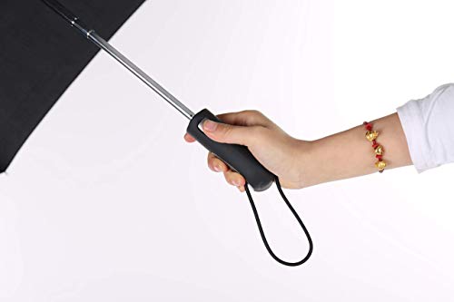 JOURNOW X-Large 8 Ribs Windproof Automatic Travel Umbrella with 210T Heavy Coating (Green)