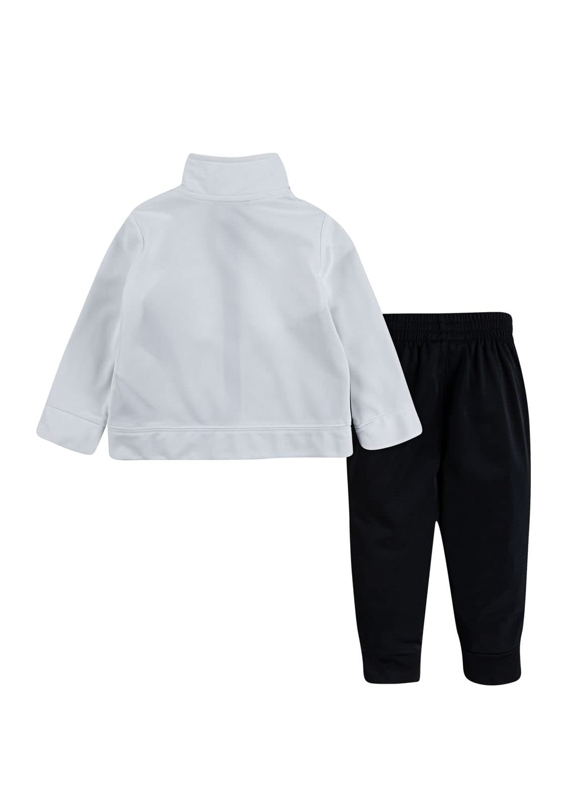 Nike Little Boy Full Zip Track Jacket & Jogger Pants 2 Piece Set (Black(76F192-023)/White, 7 Years)
