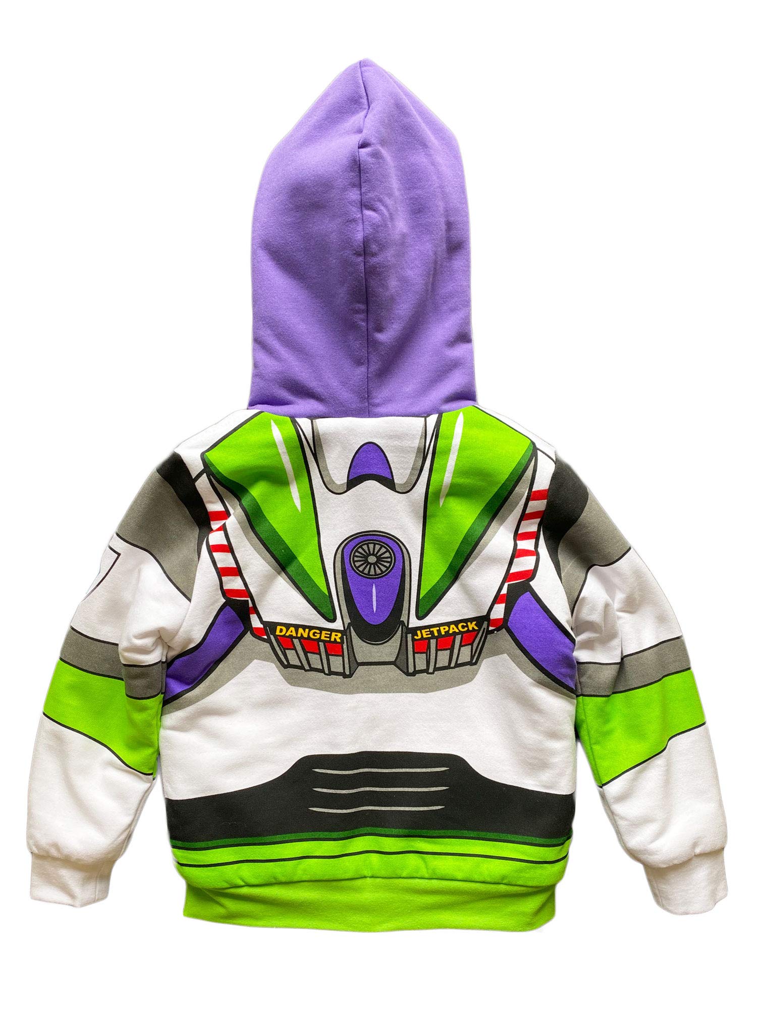 Disney Buzz Lightyear Little Boys Sherpa Fleece Hoodie, 4T, White