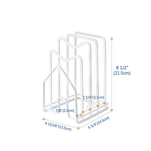 Poeland Kitchen Pantry Organizer Rack for Dinnerware, Bakeware, Cookware, Cutting Boards, Pan Lids