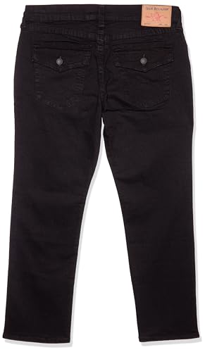 True Religion mens Ricky Flap Sn 32 Inseam Jeans, Body Rinse Black, 36