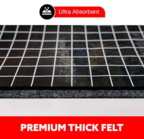 GridMat® Premium Thick Under The Sink Mat Cabinet Liner, Precision Custom Fit With Exclusive GridMat® Cutting System, Waterproof, Ultimate Absorption, Kitchen/Bathroom/Laundry (Charcoal, 24x34 Inches)