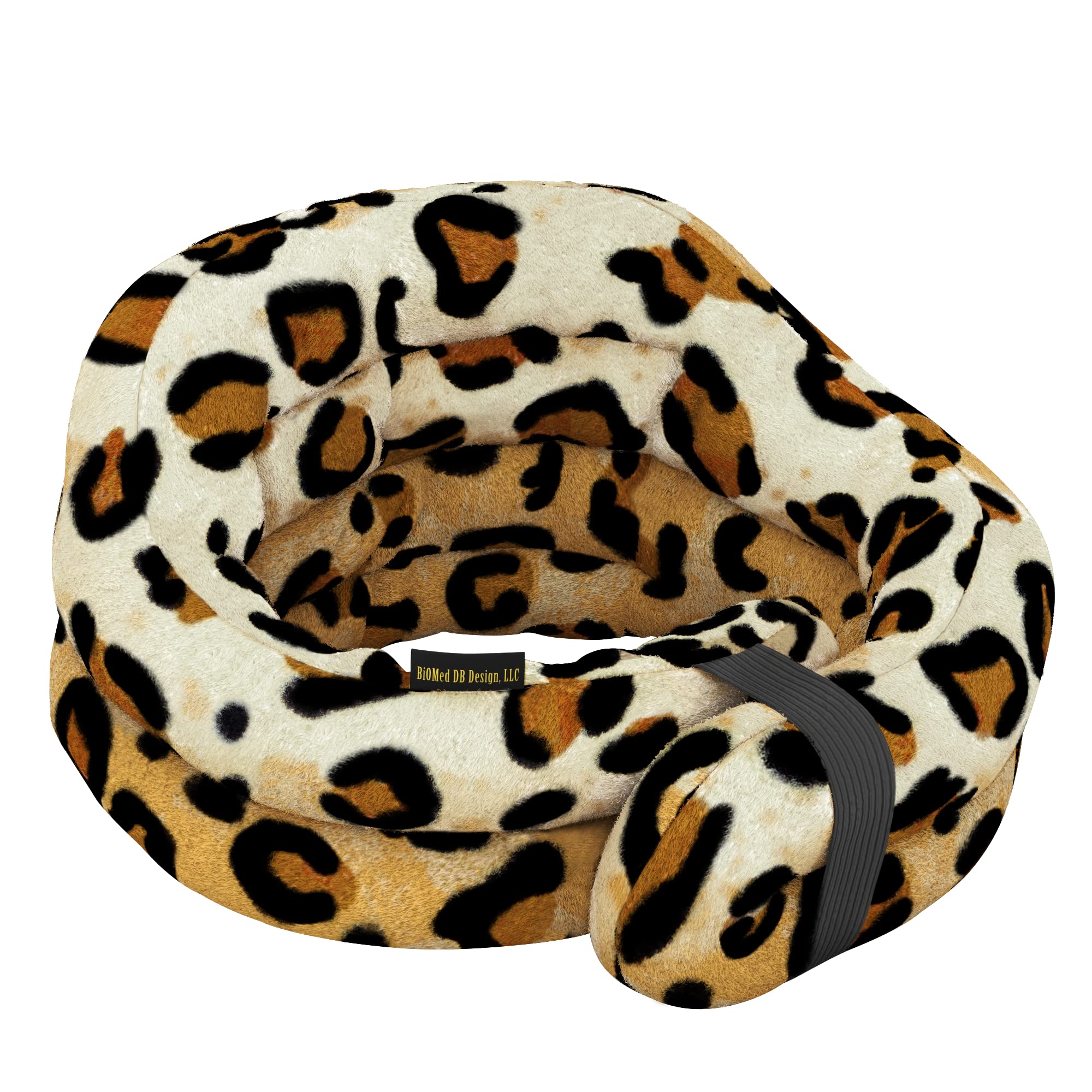 SunnyBay Microwave Heating Pad, Microwavable Cold or Heated Neck and Shoulder Wrap, Moist and Weighted Hands-Free Beanbag Pack with Wide Neck Coverage, 2.5 lbs, 26 Inches Long-Length, Leopard