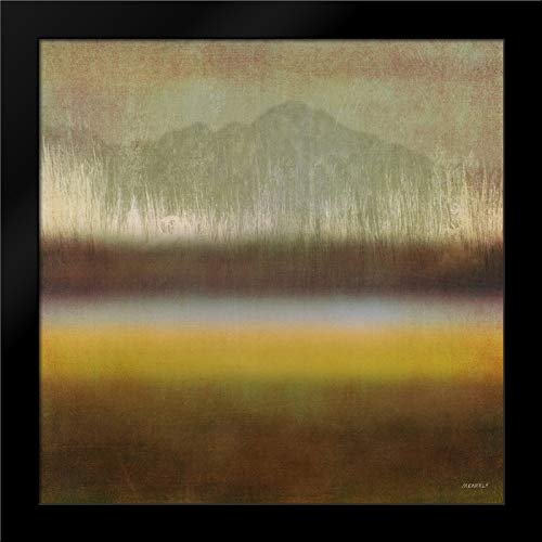 ArtDirect Meneely, Dan 20x20 Black Modern Framed Art Print Titled: Loon Lake II