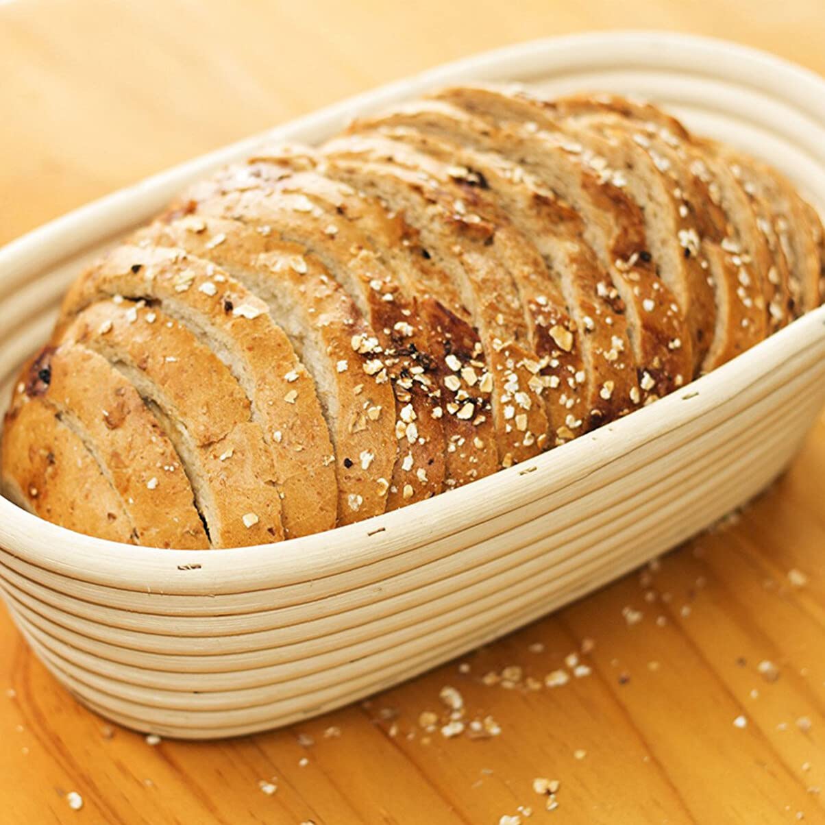 DOITOOL Oval Bread Proofing Baskets for Sourdough Bread, Sourdough Proofing Basket Set for Bread Making for Beginners or Professional Bakers