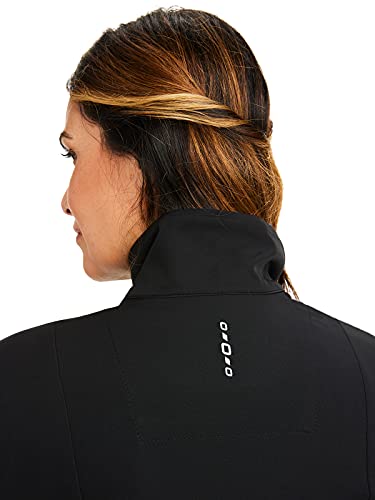 Healing Hands Womens Scrub Jacket 2 Pocket HH360 5067 Carly Zip Up Stylish Women Jacket Black L