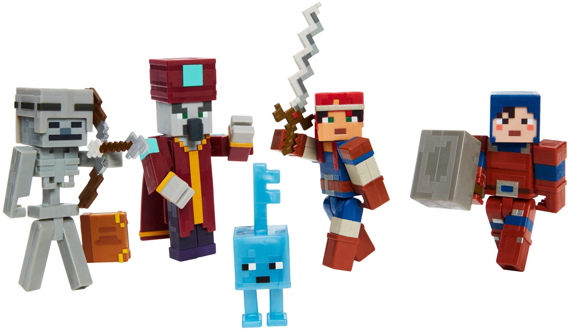 Mattel Minecraft Dungeons 3.25ā Desert Temple Battle Pack with Mini Figures, Suits of Armor and Weapons, Action, Adventure and Storytelling Play and Display Gift for Kids Age 6 and Older