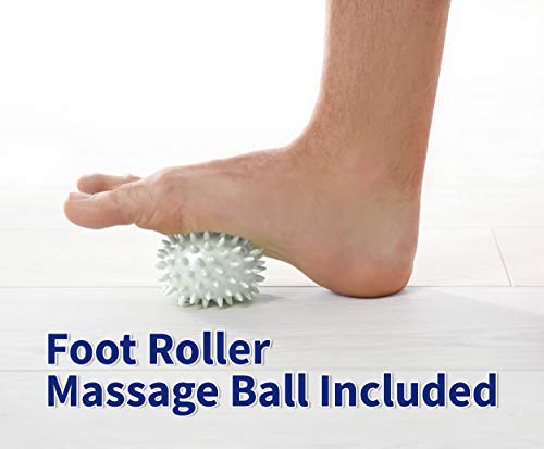 StrictlyStability Plantar Fasciitis Night Sock with Massage Ball Included (Large)