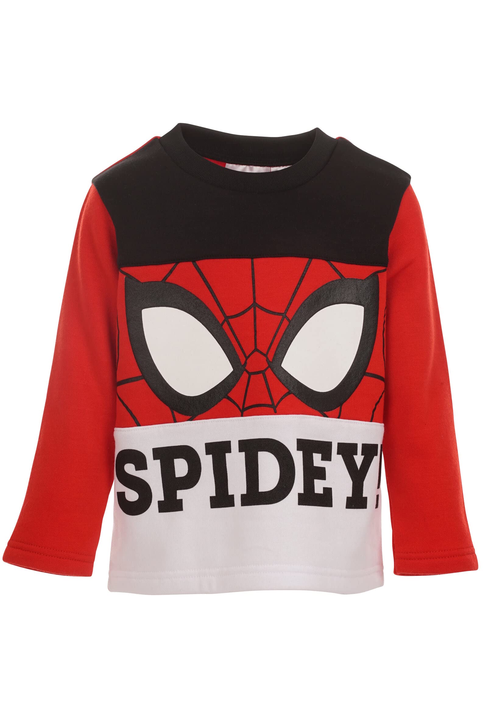 Marvel Spider-Man Little Boys Fleece Sweatshirt and Pants Set Red/Black 7-8