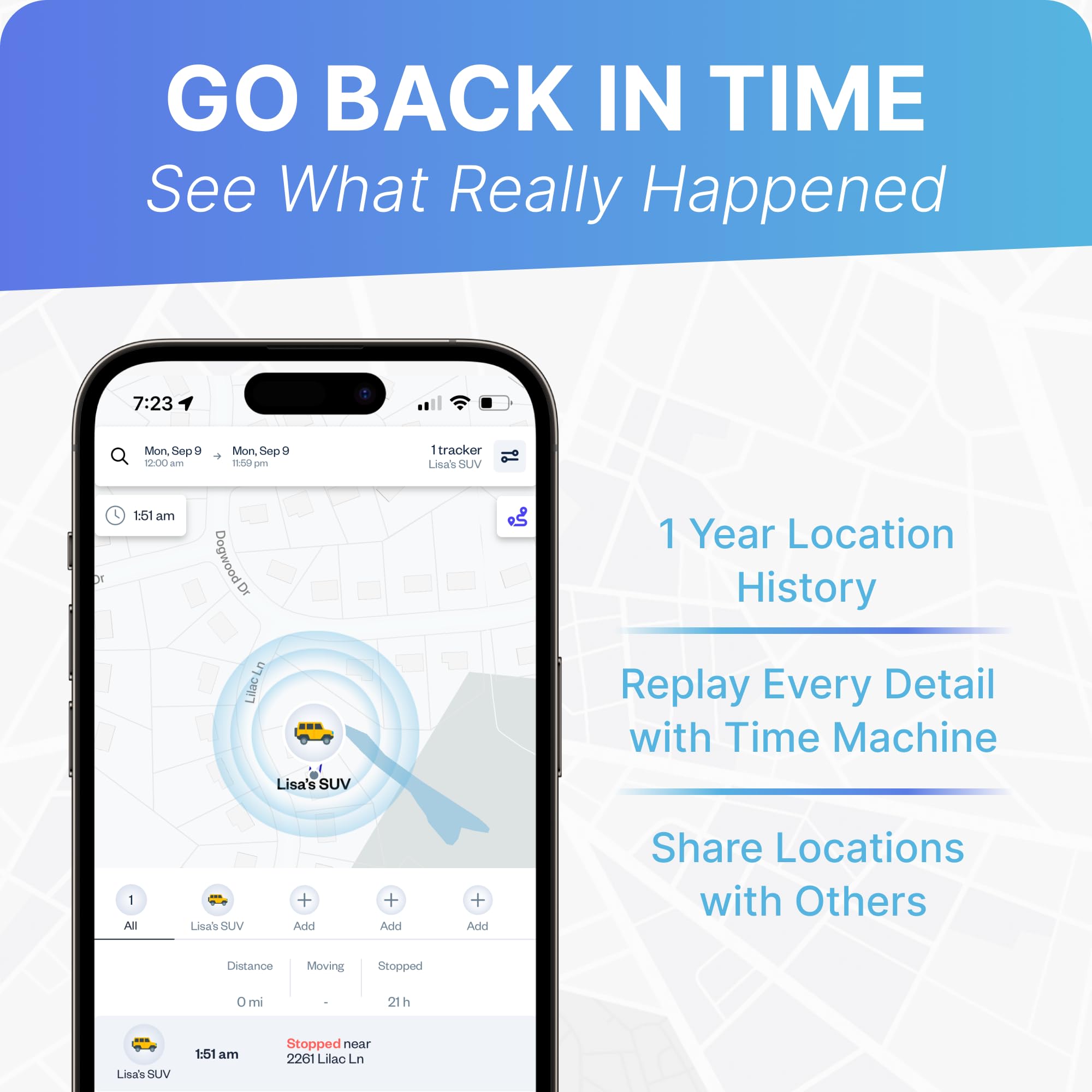 Spytec Anti-Theft Plug-in Car GPS Tracker, Real-Time 5 Second Updates, Ignition On/Off Alerts, Vehicle Movements, Personal & Work Car Monitoring | Unlimited US & Worldwide Tracking App - Low Cost Plan