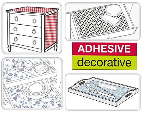 Yifely Leaf Shelving Paper Decorative Self-Adhesive Shelf Liner Dresser Drawer Locker Sticker 17.7 Inch by 9.8 Feet
