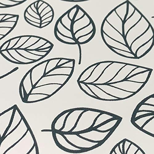 Yifely Leaf Shelving Paper Decorative Self-Adhesive Shelf Liner Dresser Drawer Locker Sticker 17.7 Inch by 9.8 Feet