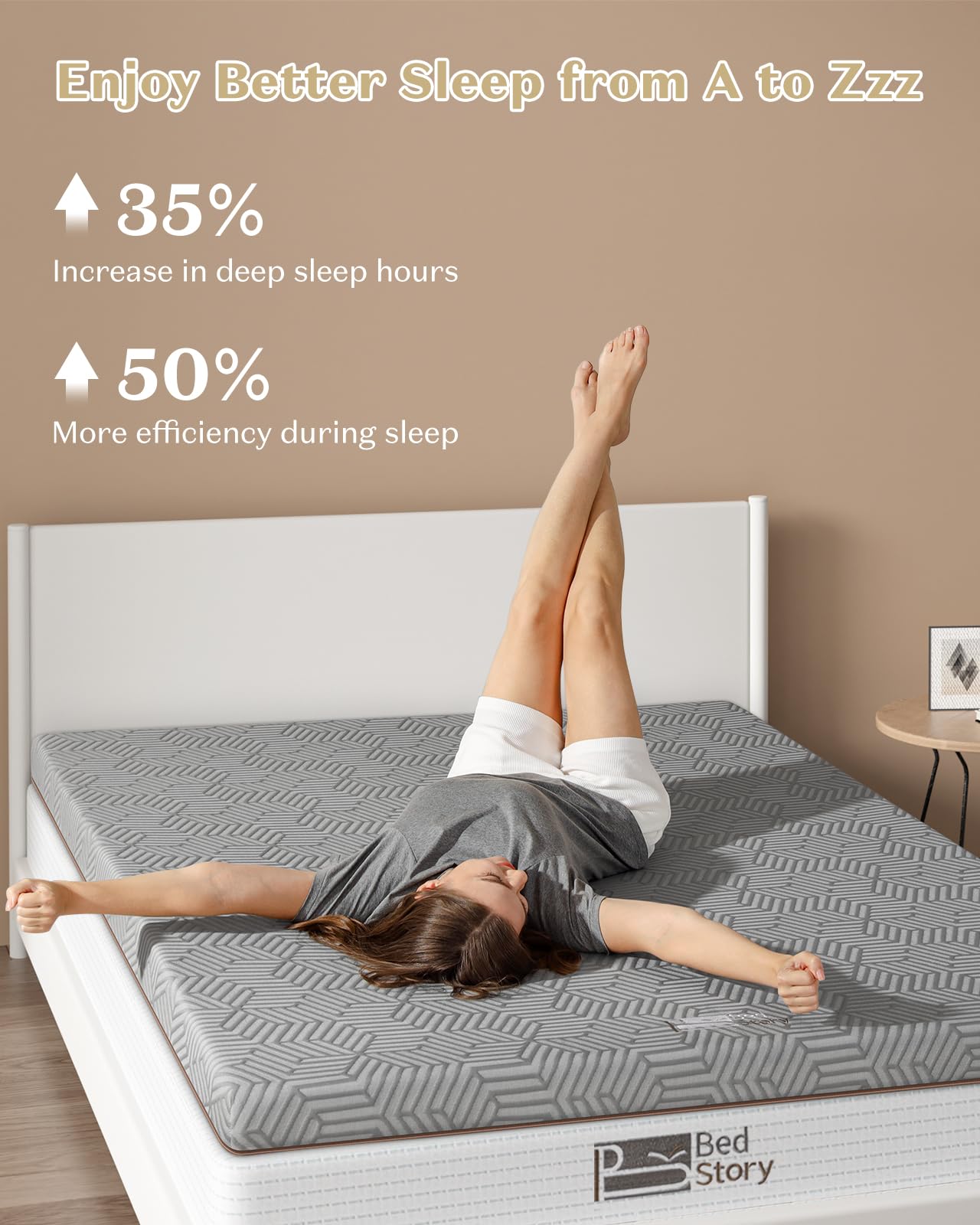 BedStory Firm Mattress Topper Twin - 3 Inch Memory Foam Mattress Topper - High Density Foam Bed Toppers for Back Pain Relief