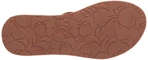 Roxy Women's Liza FLIP Flop Sandal, Tan Combo, 8