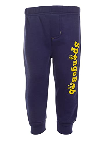 Nickelodeon SpongeBob SquarePants Little Boys Fleece Pullover Hoodie and Jogger Pants Outfit Set Yellow 7-8