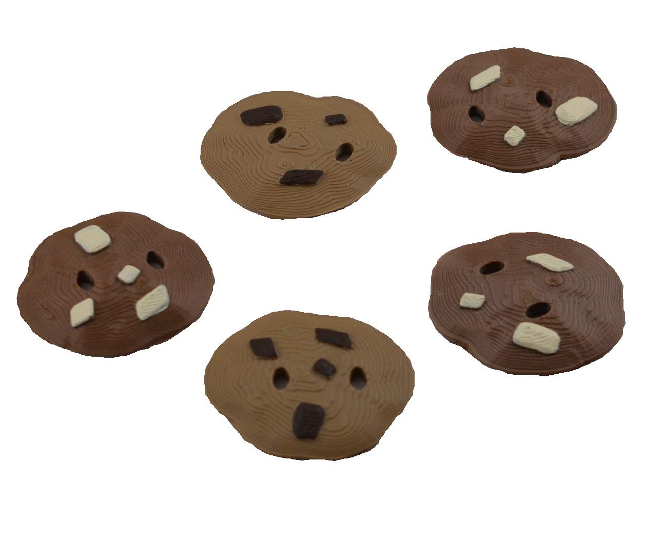 3D-GEM (5) Toy Cookies for Count And Crunch Cookie Monster (Mix)
