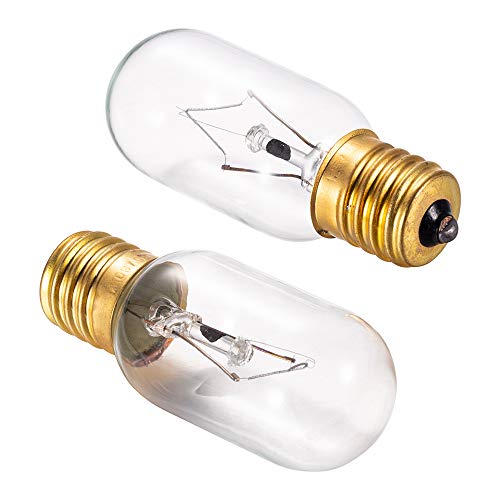 Light Bulb Fits for LG Microwave Oven - Microwave Light Bulb for LG Frigidaire Kenmore Whirlpool GE Over the Range Microwave, Dimmable with 125V 30W E17 Base, Kitchen Night Light, Repalces 6912W1Z004B