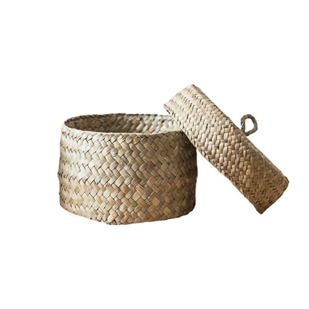 Basket Sticky Rice Storage Box with Lid Craft Handmade cookware Snack Gift kitchenware