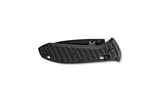 Benchmade 570SBK-1 Presidio II, Coated Finish, Serrated Edge, Drop Point Blade Knife, Made in the USA