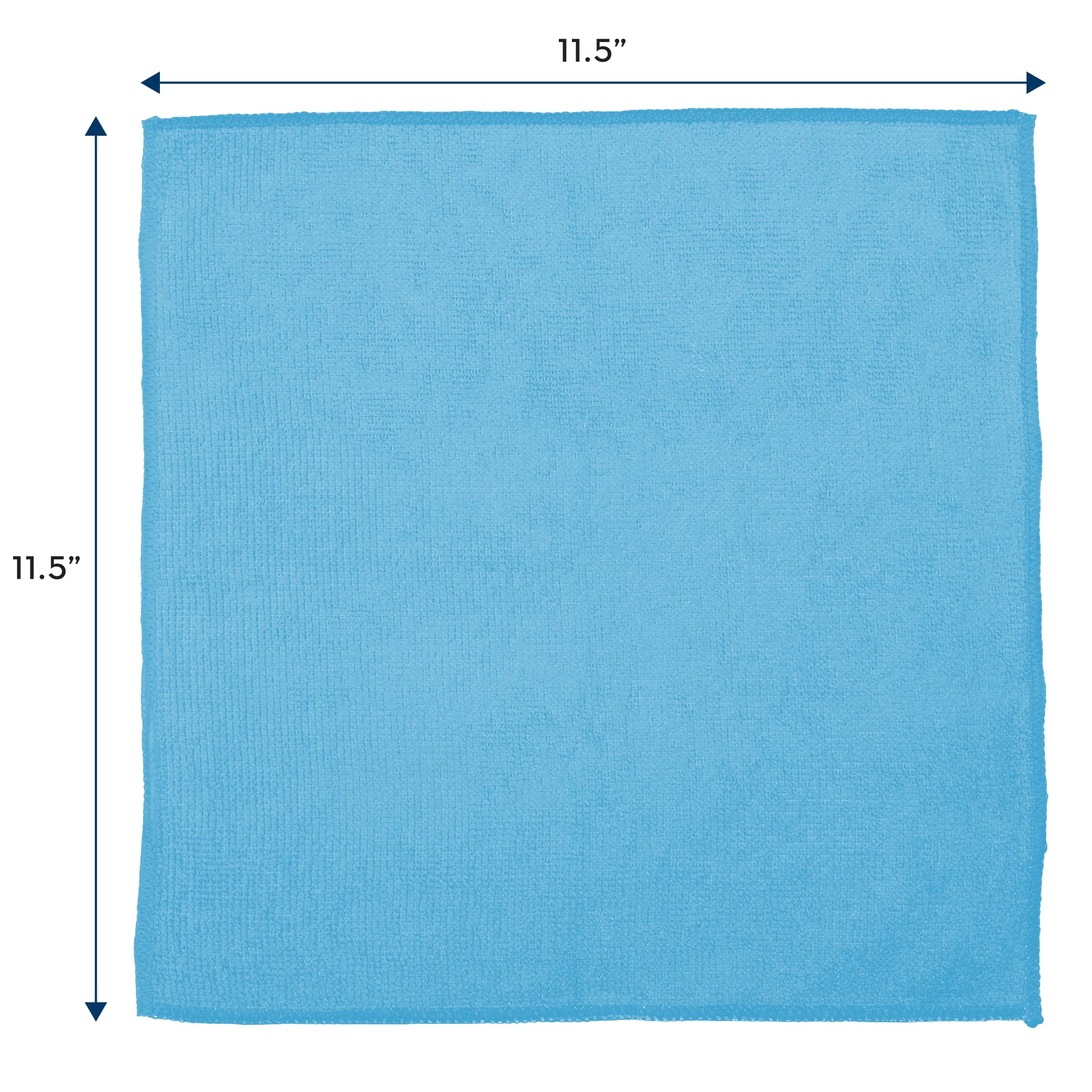 S&T INC. 150 Pack Microfiber Cleaning Cloth, Bulk Towels for Home, Reusable Microfiber Towels for Cars, Cleaning Rags, Assorted, 11.5 Inches x 11.5 Inches, 150 Count