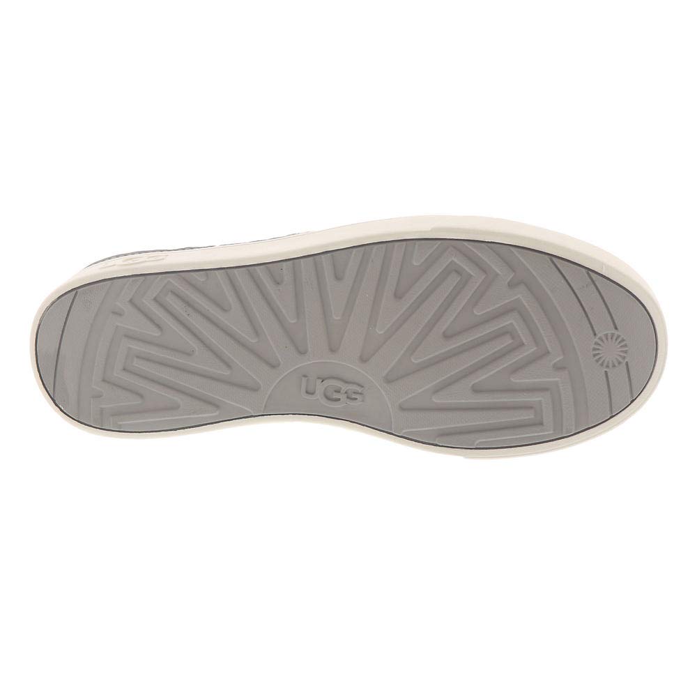 UGG K CAPLAN Slip-ON Sneaker, SEAL METALLIC KNIT, 1 US Unisex Little Kid