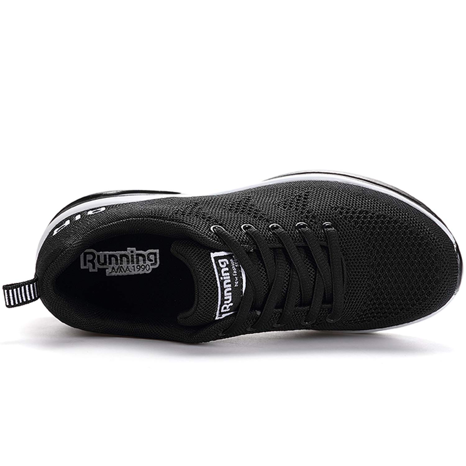 MAFEKE Women Tennis Running Shoes Lightweight Breathable Walking Sneakers (Black US 9 B(M)