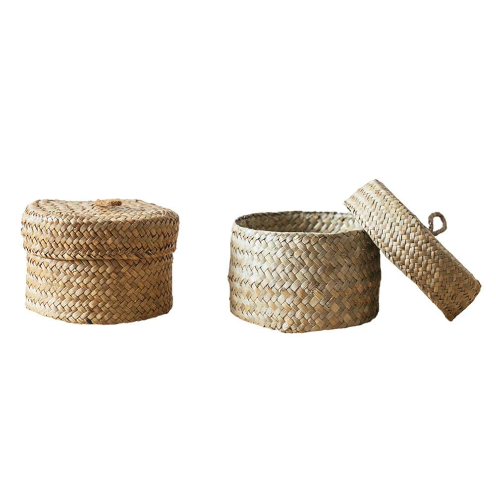 Basket Sticky Rice Storage Box with Lid Craft Handmade cookware Snack Gift kitchenware